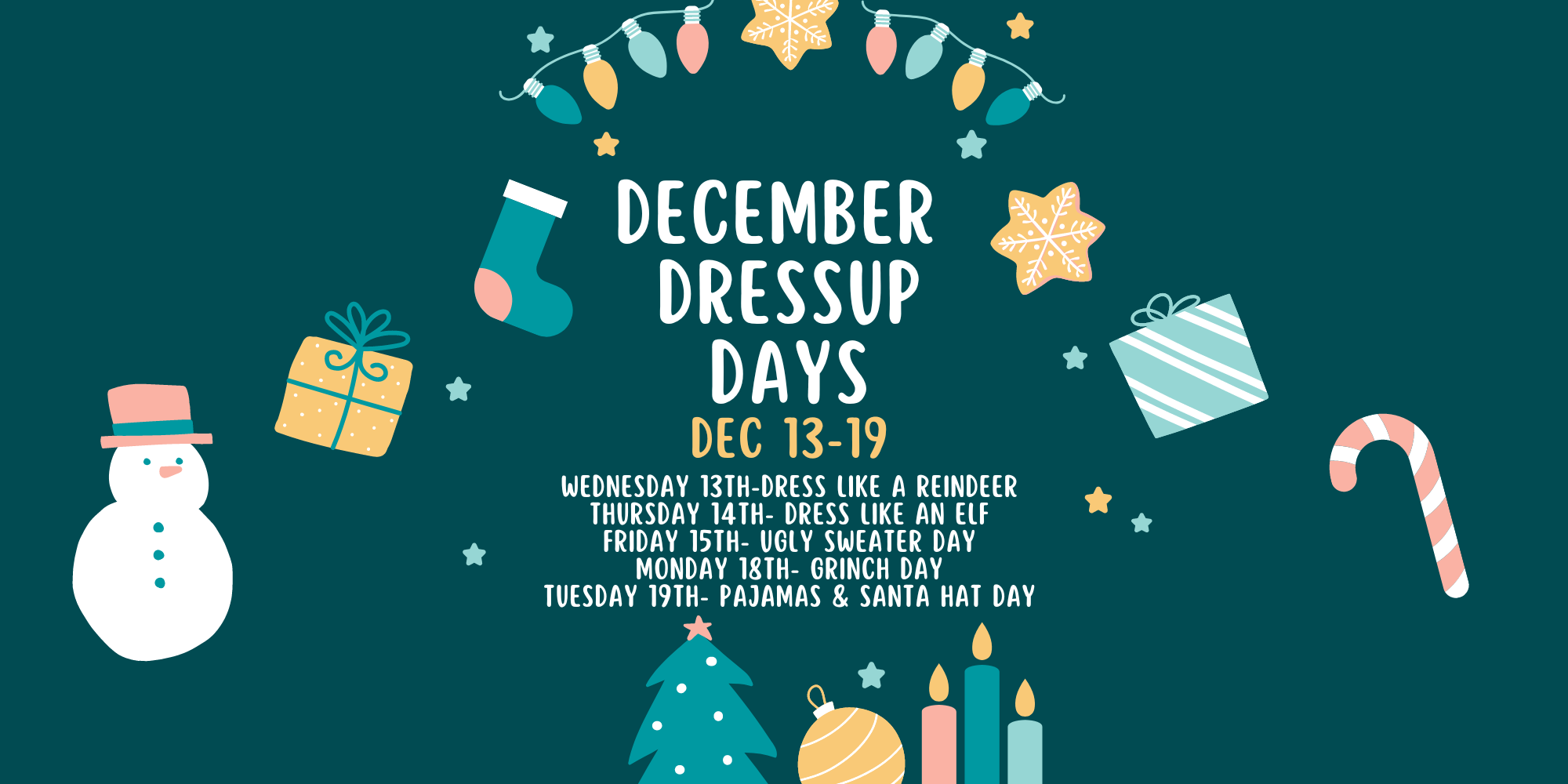 Christmas Dress Up Days | Kimberly School District